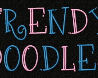 Bold Monogram Font Machine Embroidery Designs - Etsy