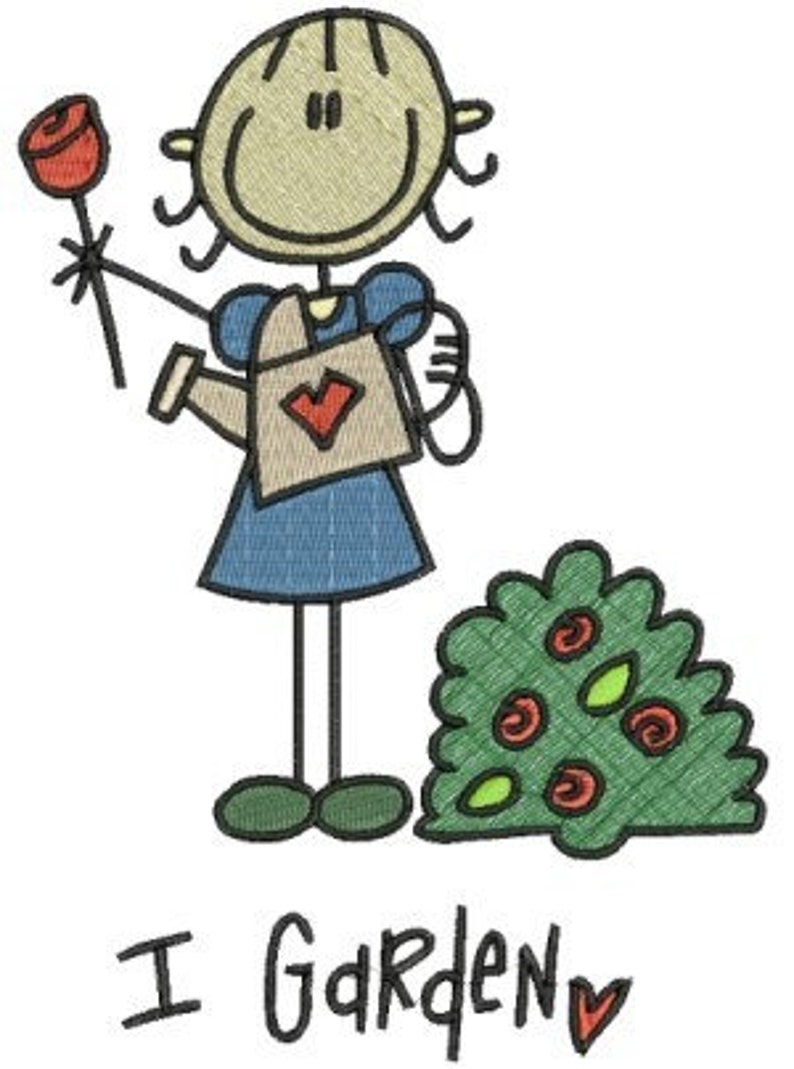 Hobbies Stick People Set 1 Machine Embroidery Designs 5x7 - Etsy