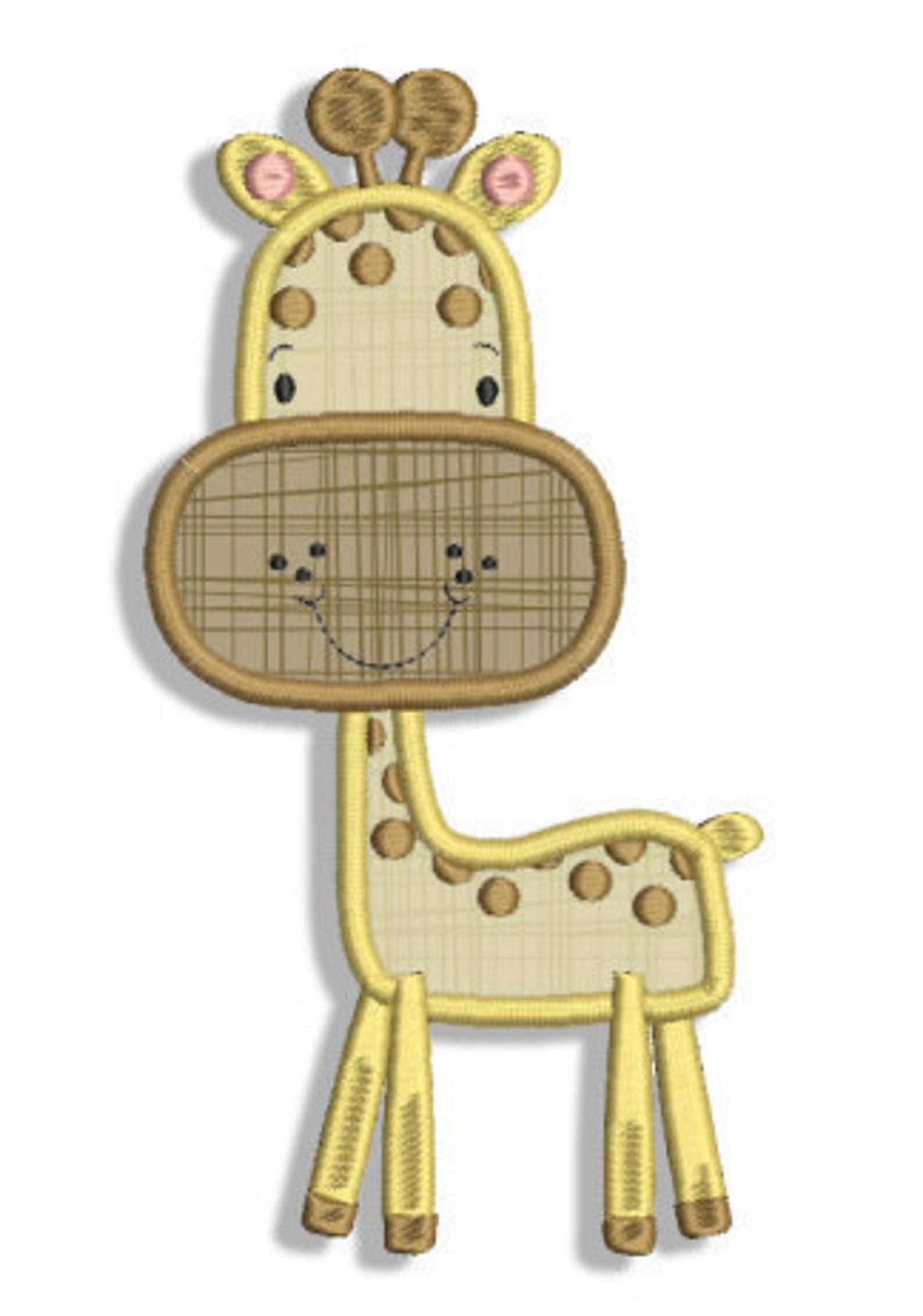 Giraffe Applique Machine Embroidery Design 3 Sizes - Etsy