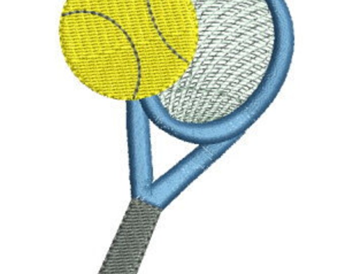Tennis Racket Machine Embroidery Design 4x4 - Etsy