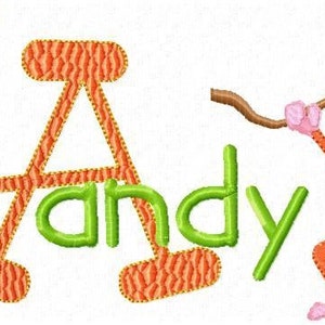 Zoo Monogram Font Machine Embroidery Designs - Etsy