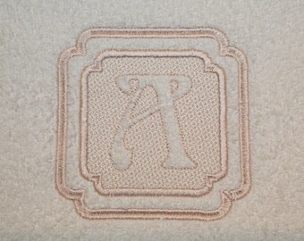 Double Framed Embossed Monogram Machine Embroidery Designs | Etsy