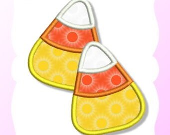 Digital Machine Embroidery Design Candy Corn Applique - Etsy
