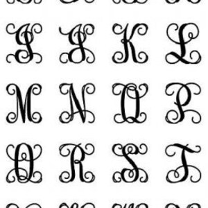 3 Initial Monogram 2 Font Machine Embroidery Designs - Etsy