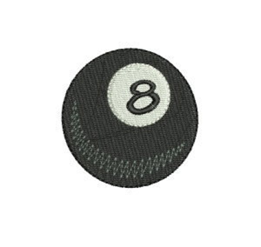 8 Ball Machine Embroidery Design - 4x4 - Etsy