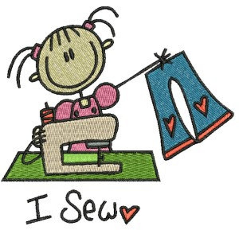 Hobbies Stick People Set #1 Machine Embroidery Designs - 5x7 - Etsy