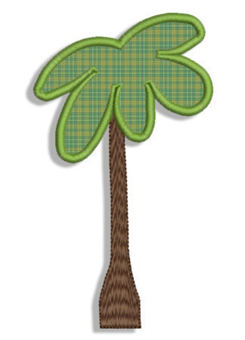 Palm Tree Applique Machine Embroidery Design 3 Sizes - Etsy