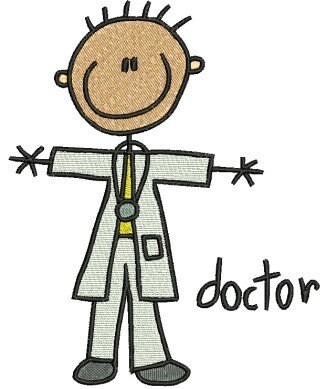 Occupational Stick Kids Set 2 Machine Embroidery Designs | Etsy