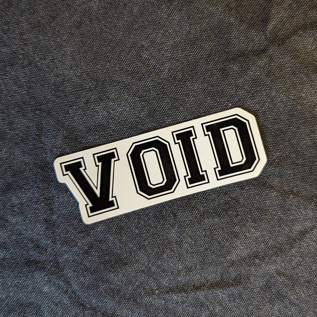 3 VOID College Vinyl Sticker A Grade / B Grade - Etsy
