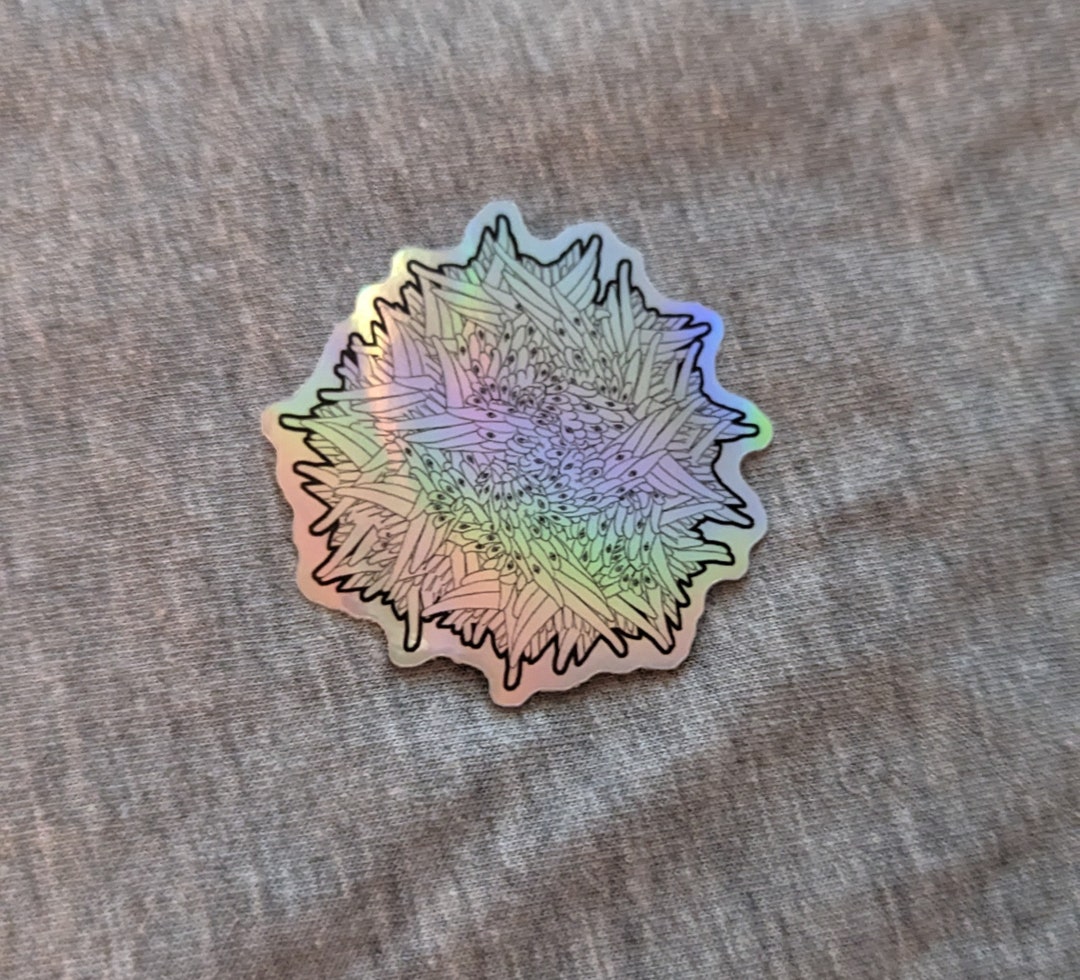 5x5cm 2x2 Iridescent Holographic Seraphim Angel Stickers - Etsy UK