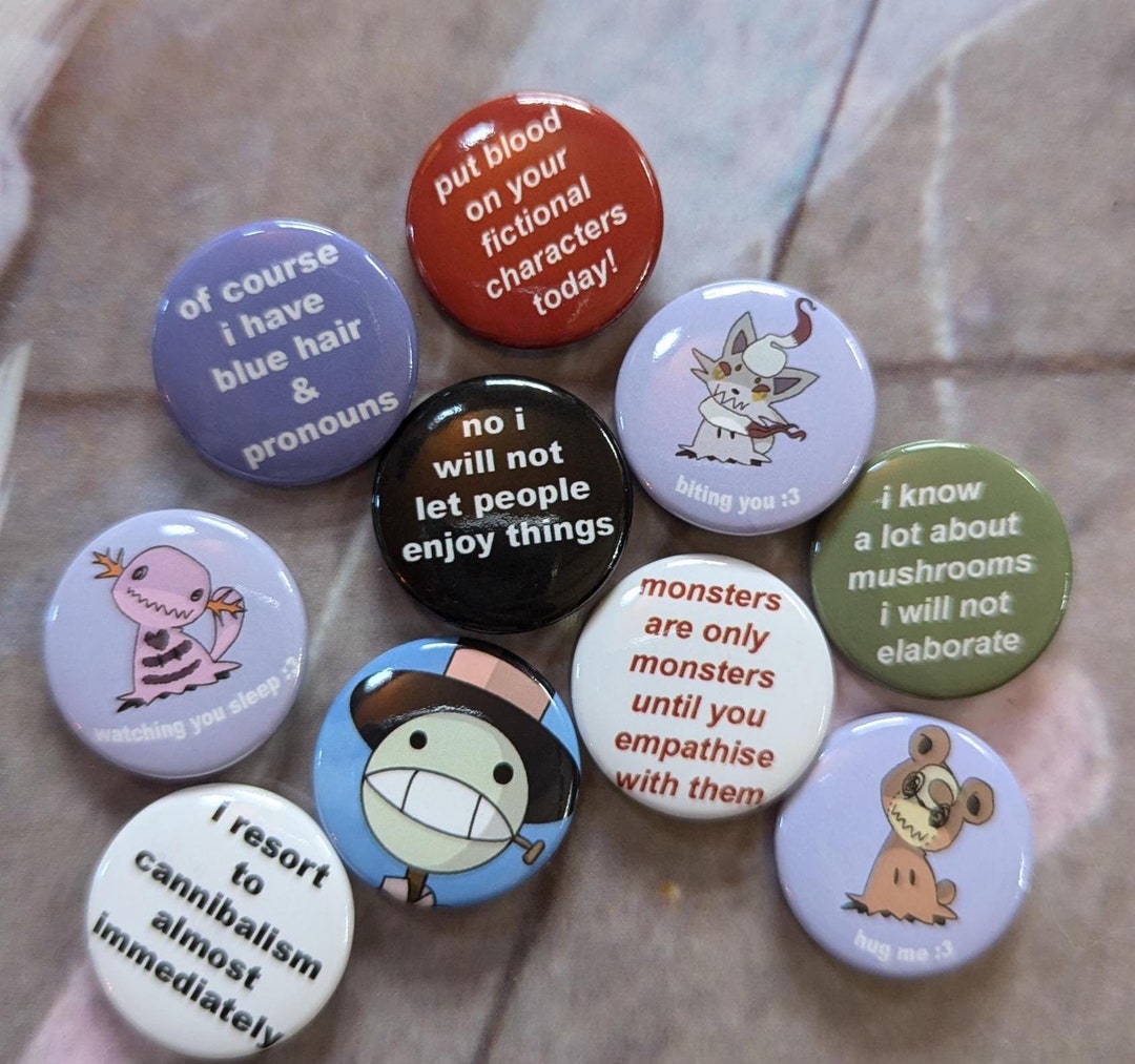 LIMITED EDITION Selection of 1 25mm Button Badges 12 - Etsy