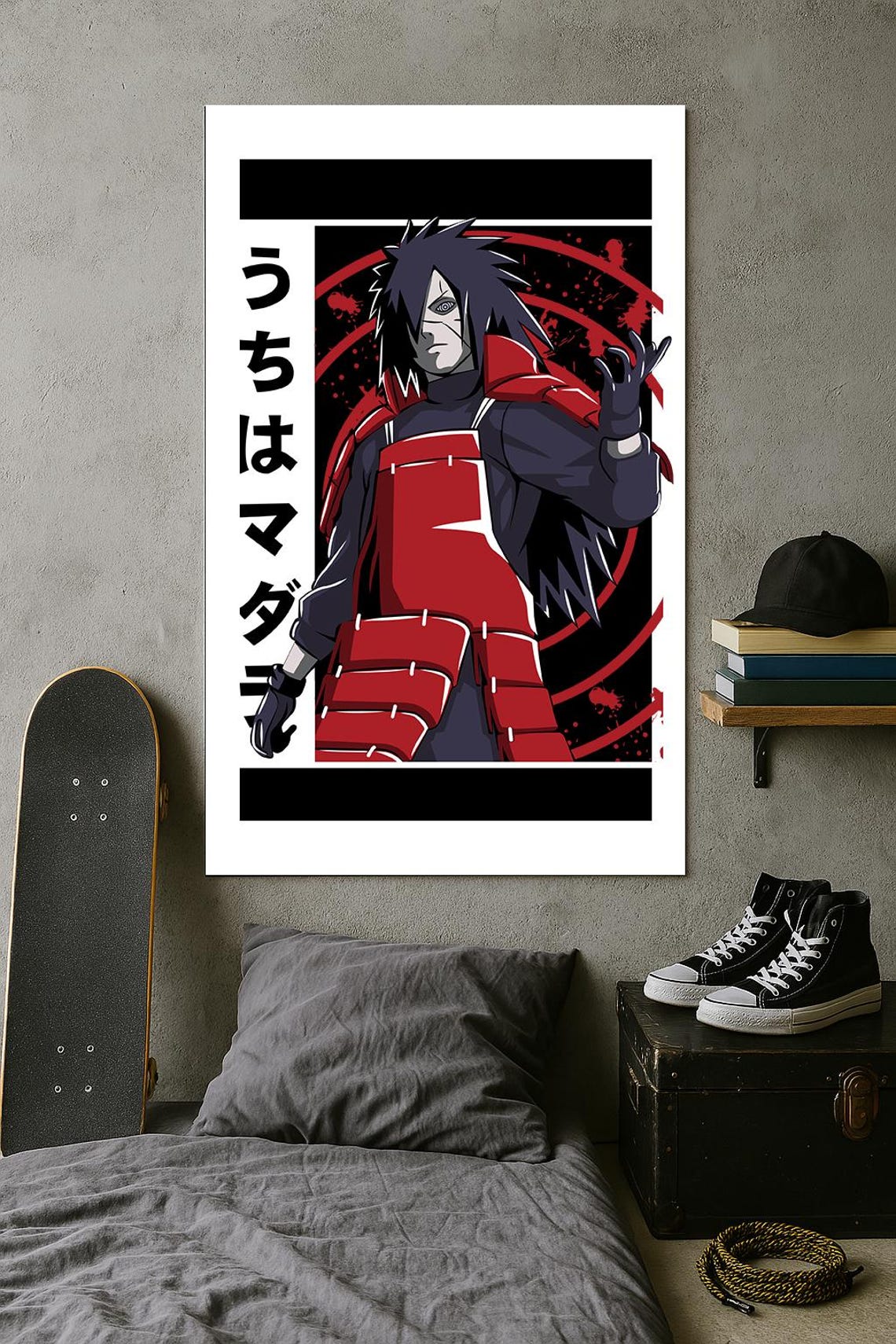 Naruto Poster Set - Madara & Tobirama Wall Art - Vector + Mockup - Etsy UK