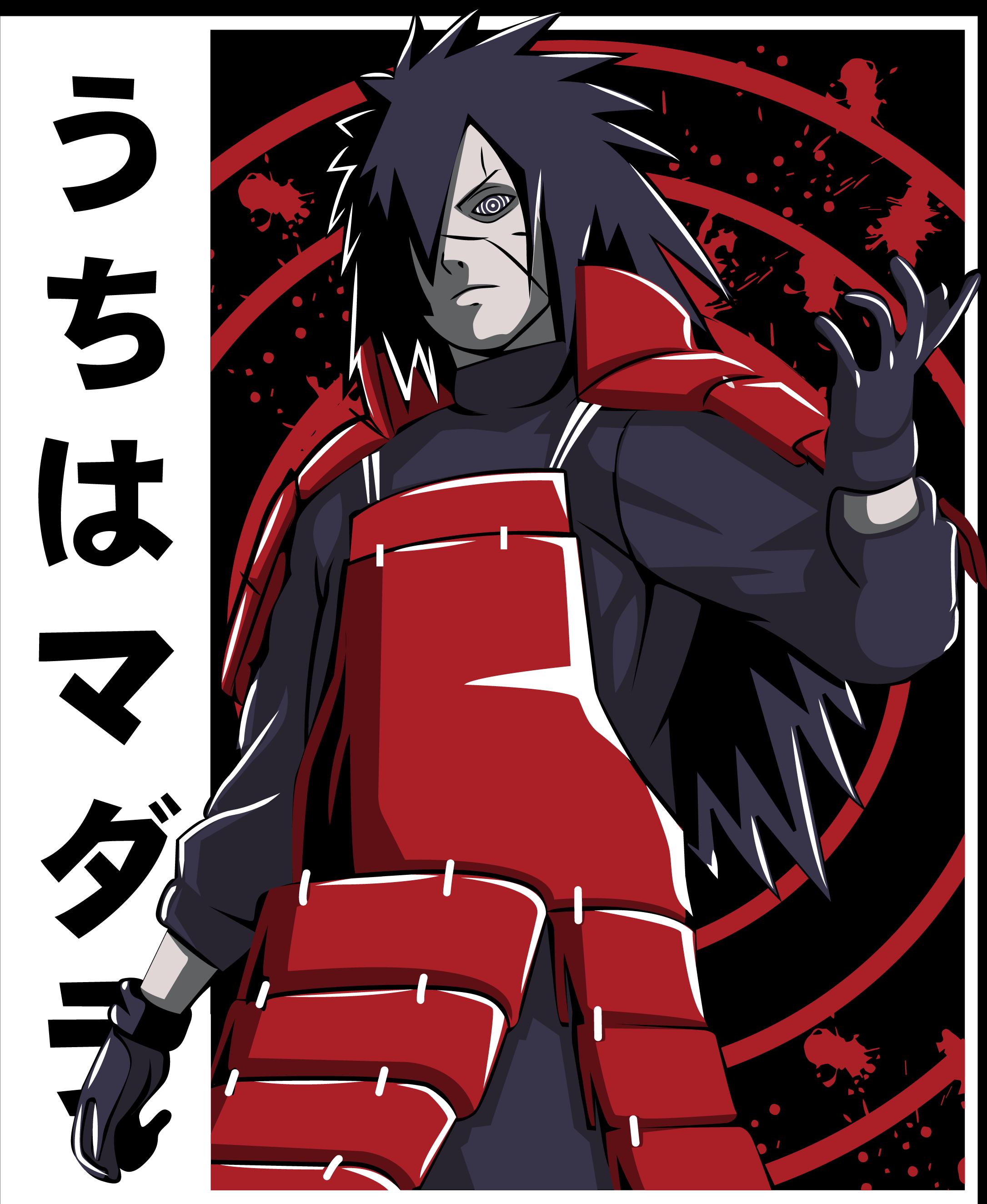Naruto Poster Set - Madara & Tobirama Wall Art - Vector + Mockup - Etsy UK