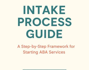 ABA Intake & Onboarding Process Guide | Autism Clinic BCBA SOP Template ...