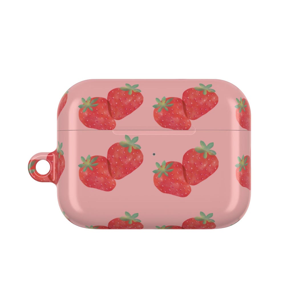 Strawberry AirPod Case, Cute Accessory, Gift for Music Lovers, Fun ...