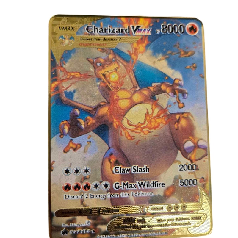 Metal Charizard Card - Etsy