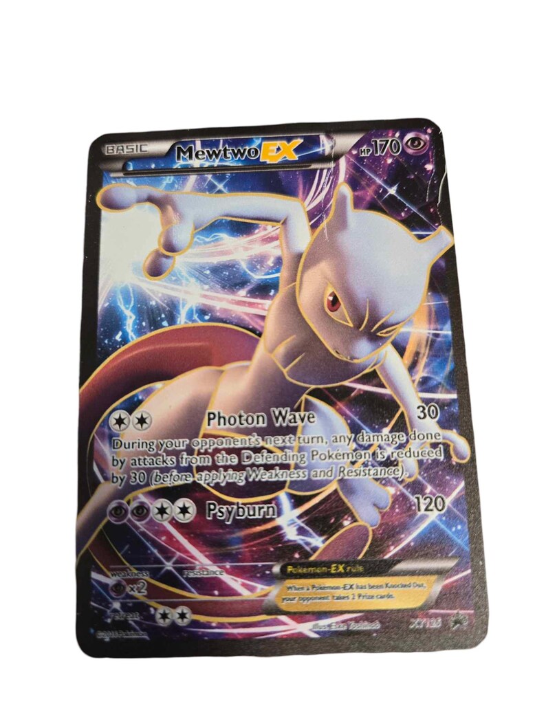 Mewtwo Ex Pokémon Card – Custom Metal Pokemon Card – GX VMAX VSTAR ...