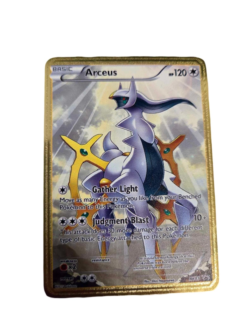 Arceus Pokémon Card – Custom Metal Pokemon Card – GX VMAX VSTAR Proxy ...