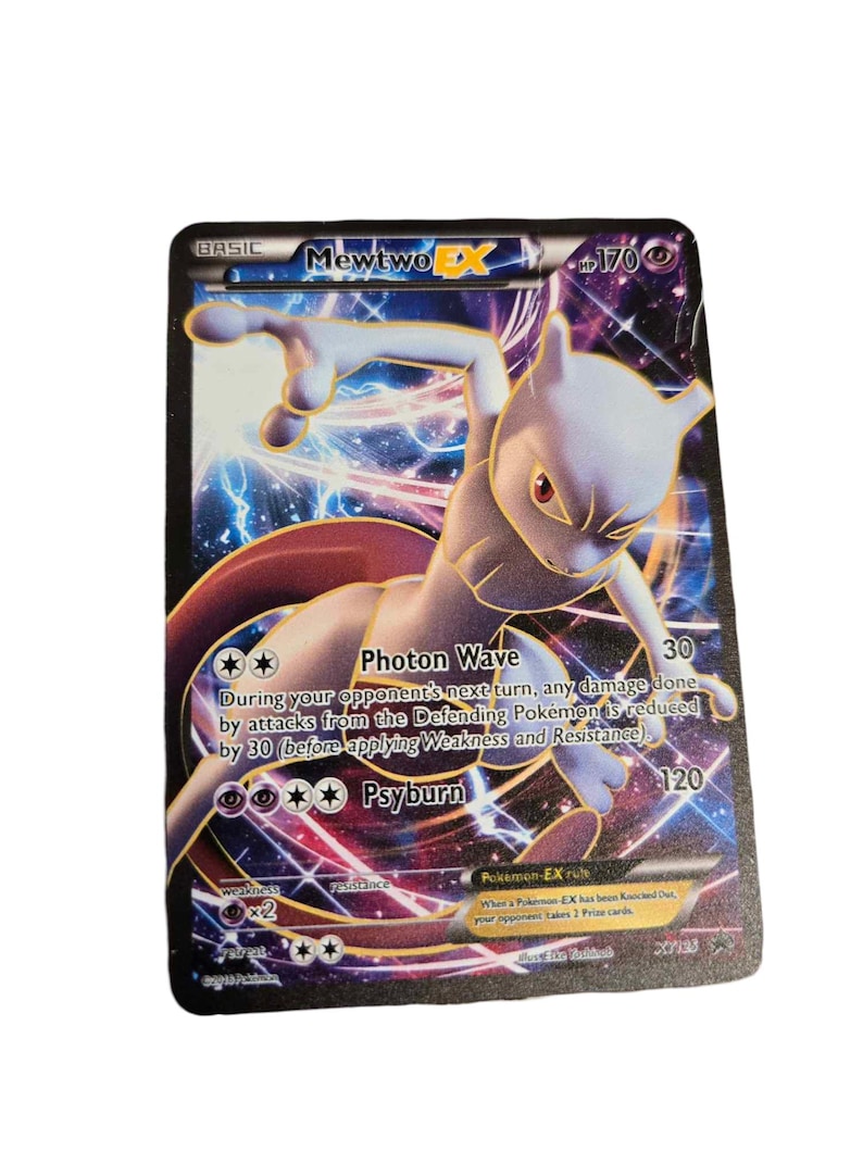 Mewtwo Ex Pokémon Card – Custom Metal Pokemon Card – GX VMAX VSTAR ...