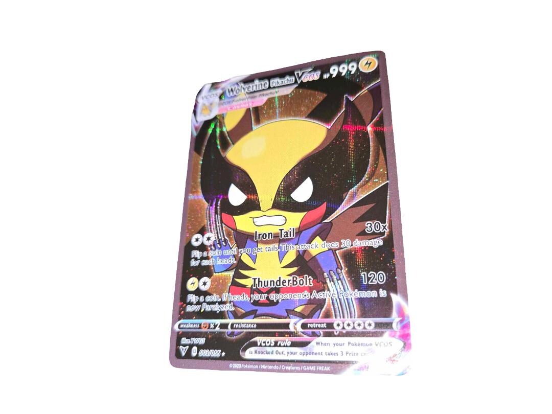 Pokemon Card Cosplay Pikachu Wolverine | Custom Pokemon Card, GX, VMAX ...