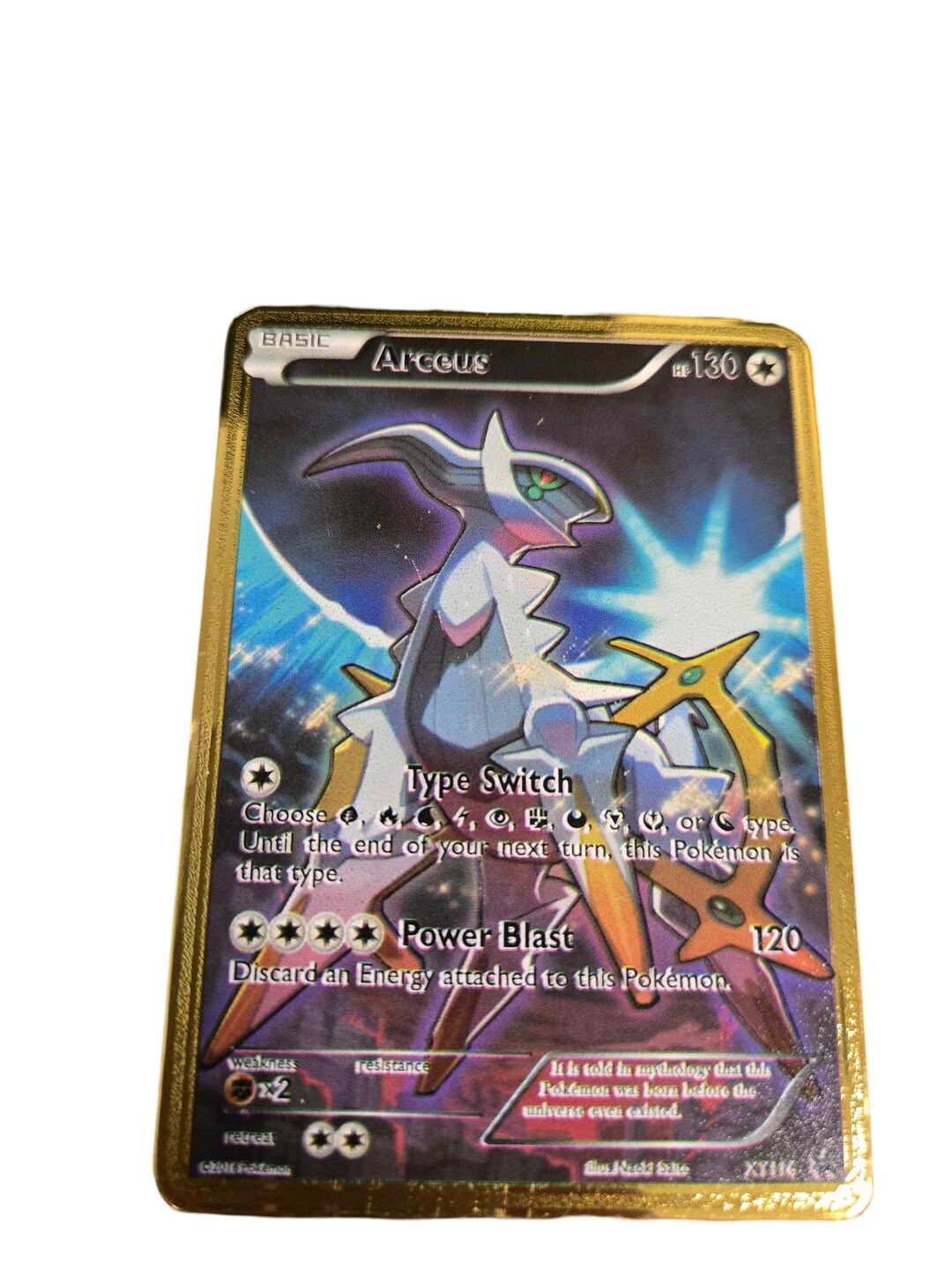 Arceus Pokémon Card – Custom Metal Pokemon Card – Ex GX VMAX VSTAR ...
