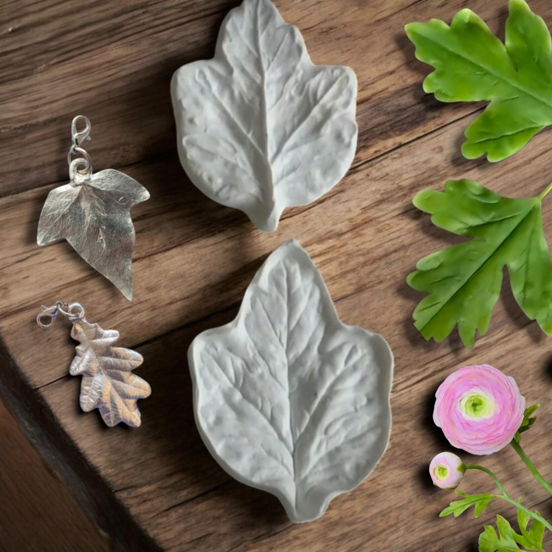 Ivy Maple Leaf Silicone Mold Veiner for Fondant Flowers Polymer Clay ...