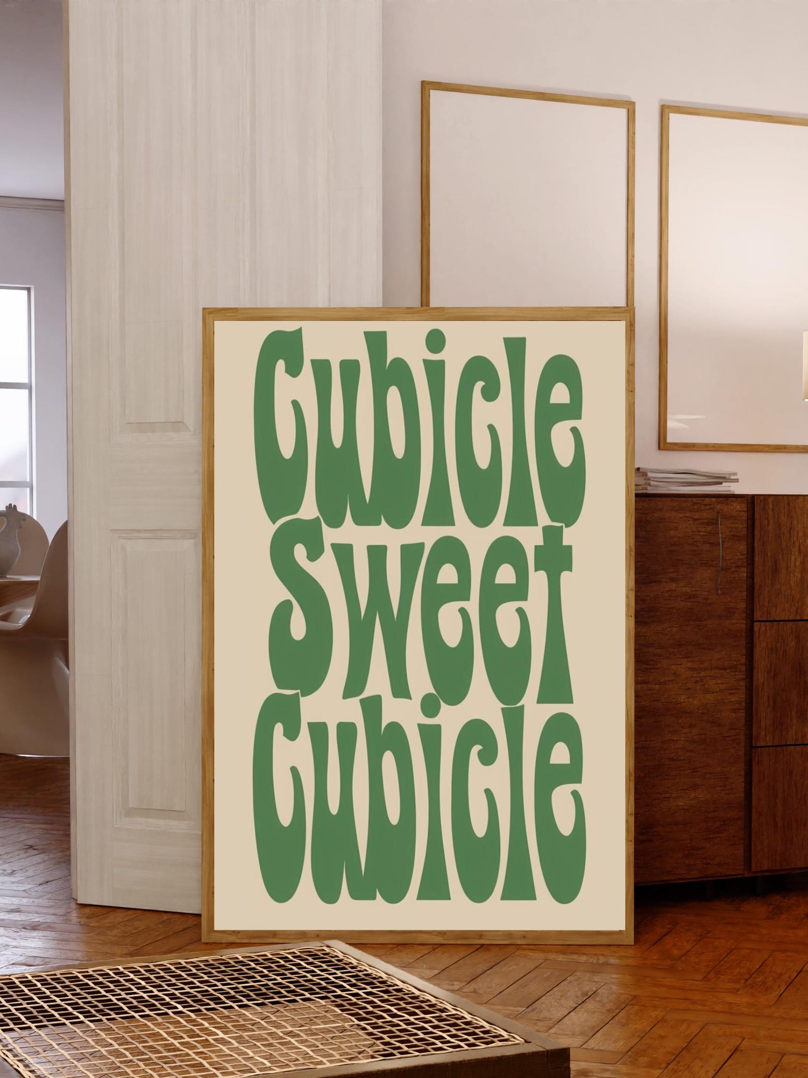 Cubicle Sweet Cubicle Decor | Sage Green Wall Art | Girly Wall Art ...