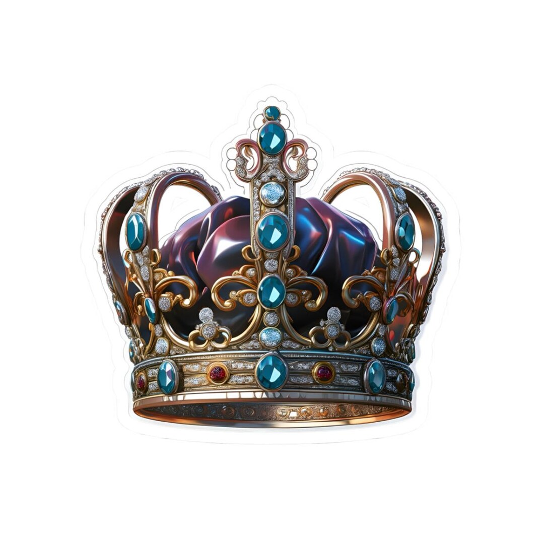 Royal Crown Kiss-cut Stickers, Elegant Stickers for Decor, Laptop or ...
