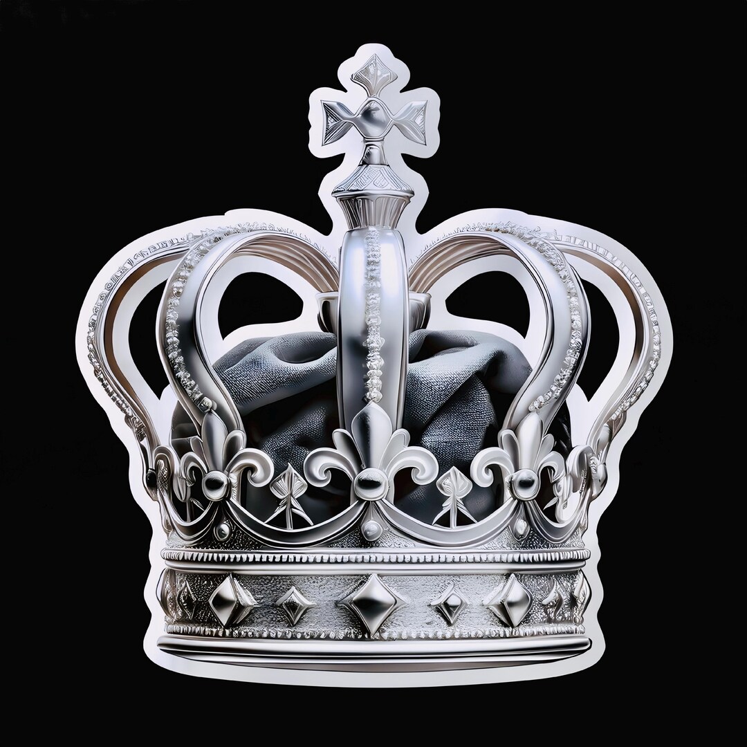 Royal Crown Kiss-cut Stickers, Elegant Stickers for Decor, Laptop or ...