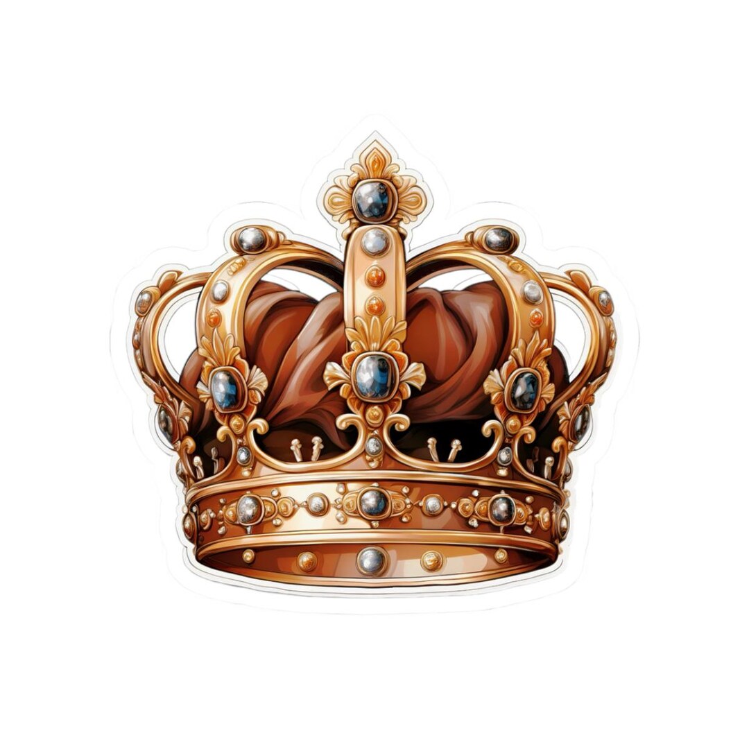 Royal Crown Kiss-cut Stickers, Elegant Stickers for Decor, Laptop or ...