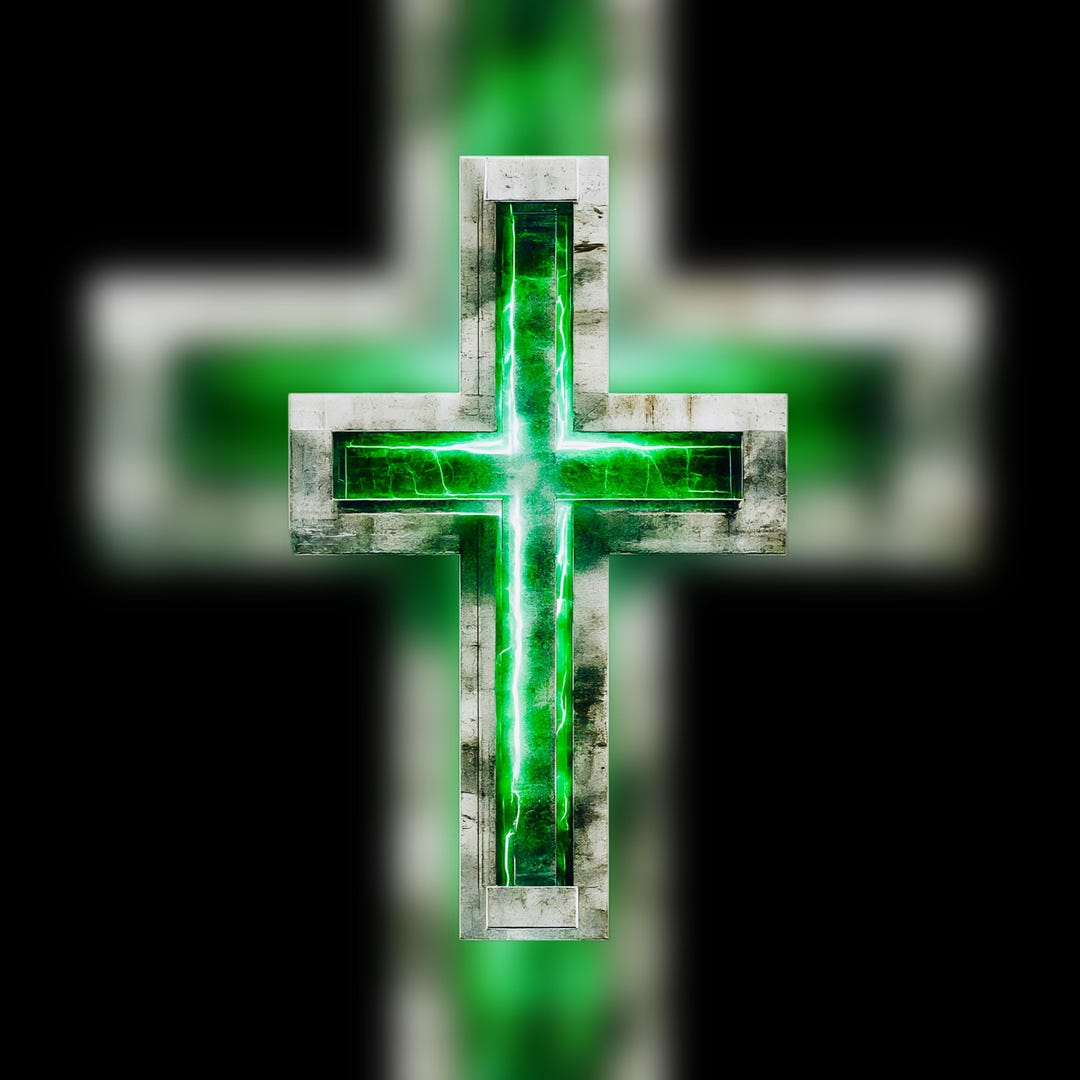 Steel Plasma Cross Kiss-cut Sticker | Faith Decal, Higher Consciousness ...