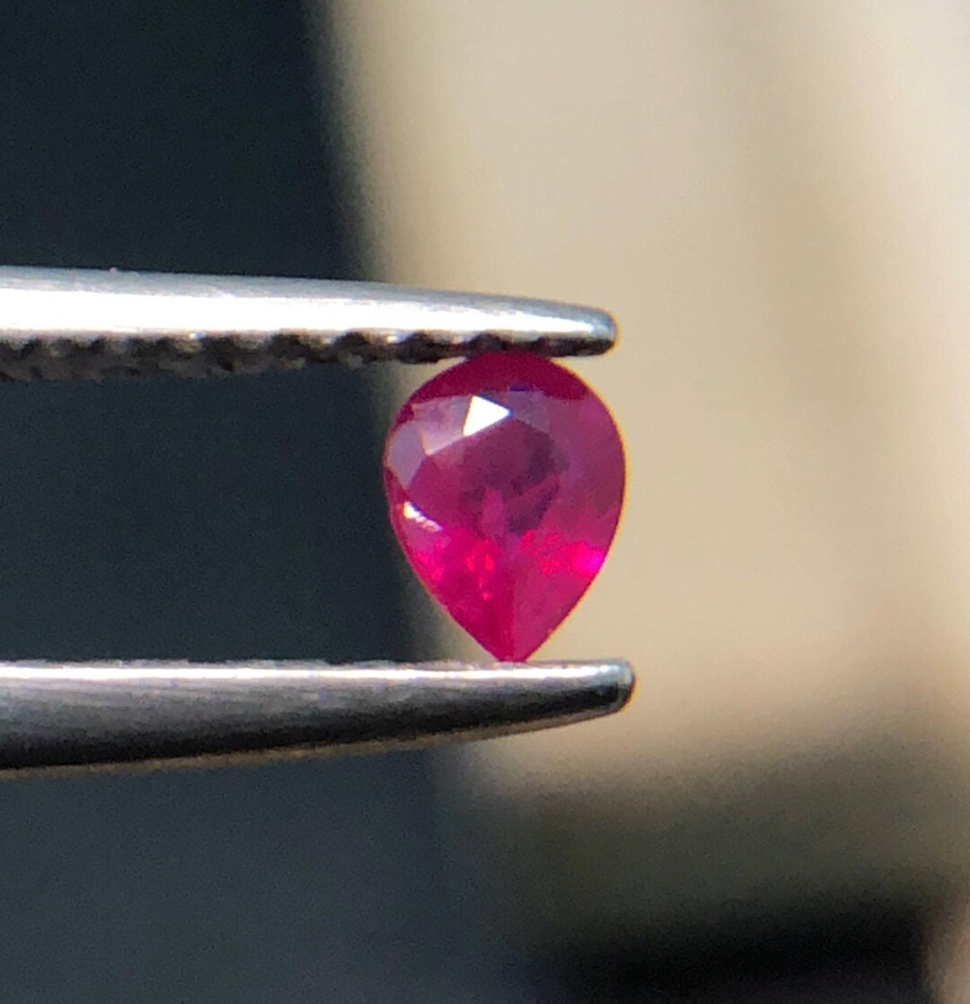 0.17 Crt Natural Red Ruby Gemstone From Madagascar - Etsy