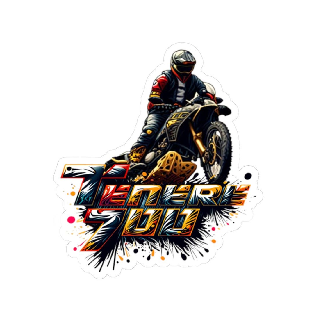 Yamaha Tenere Motorcycle Adventure Kiss-cut Stickers, Trendy Decals for ...