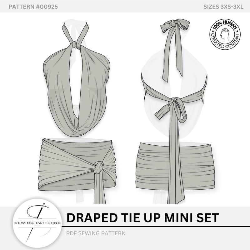 Draped Skirts Sets - Etsy