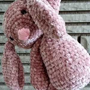 Velvet Bunny, Pink Rabbit, Crochet Bunny - Etsy