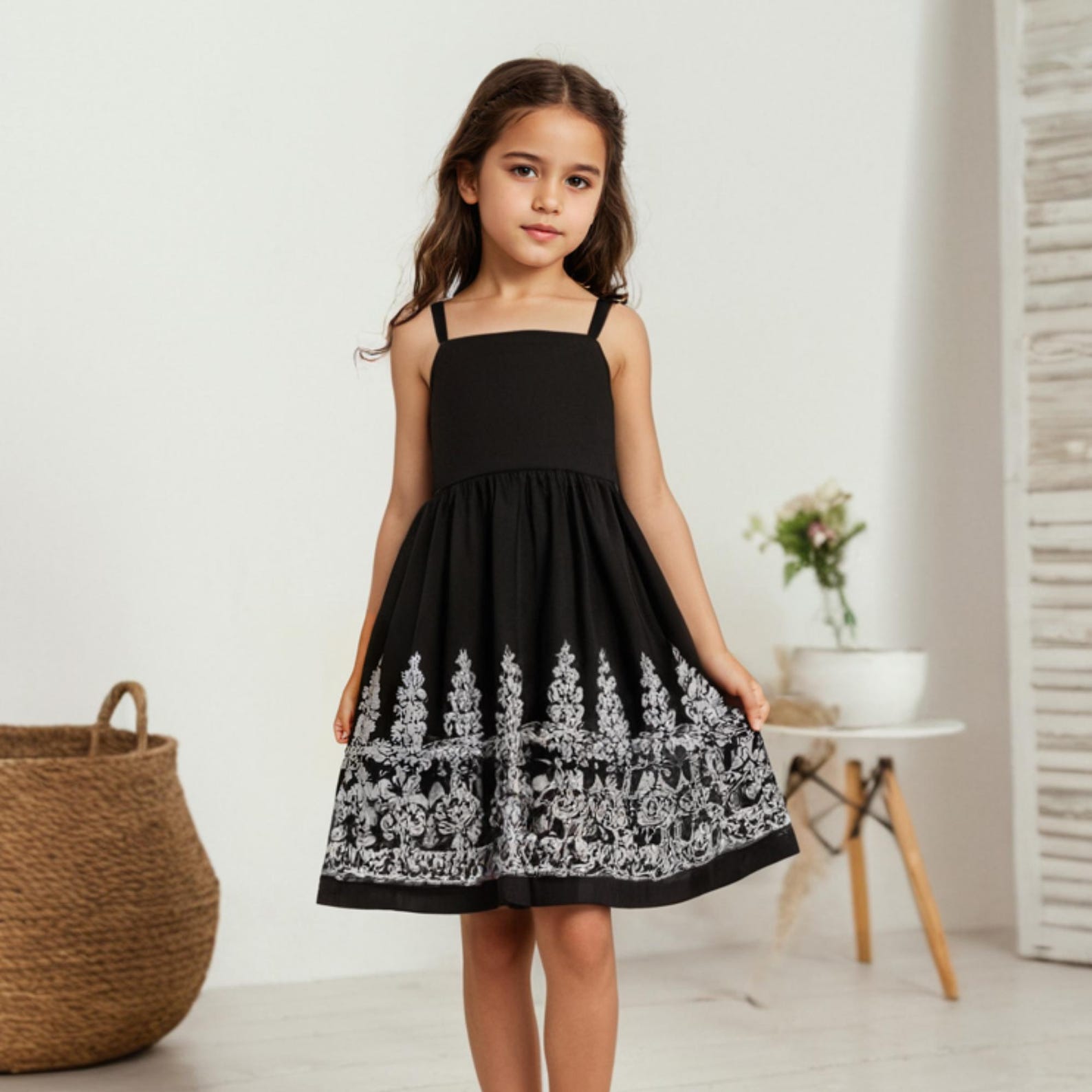 Girls Straps Dress With Pockets Sewing Pattern Summer Dress Pattern for ...