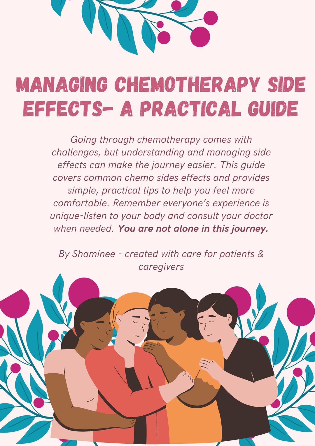 Chemotherapy Side Effects Guide | Digital Download | Cancer Support ...