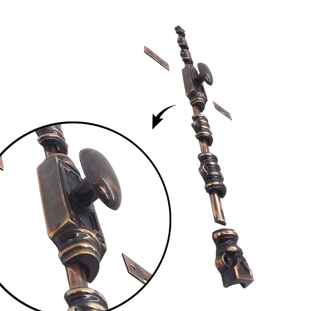230 Cm Handcrafted Solid Brass Cremone Bolt / Espagnolette for Windows ...