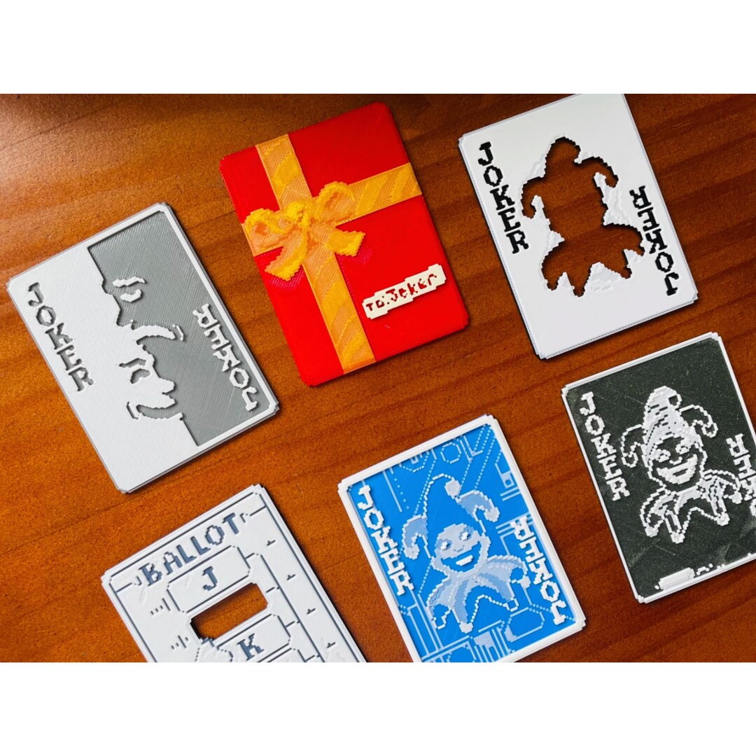 Self-design 3D Printed Balatro Jokers Cards, Stereoscopic Jokers Cards ...