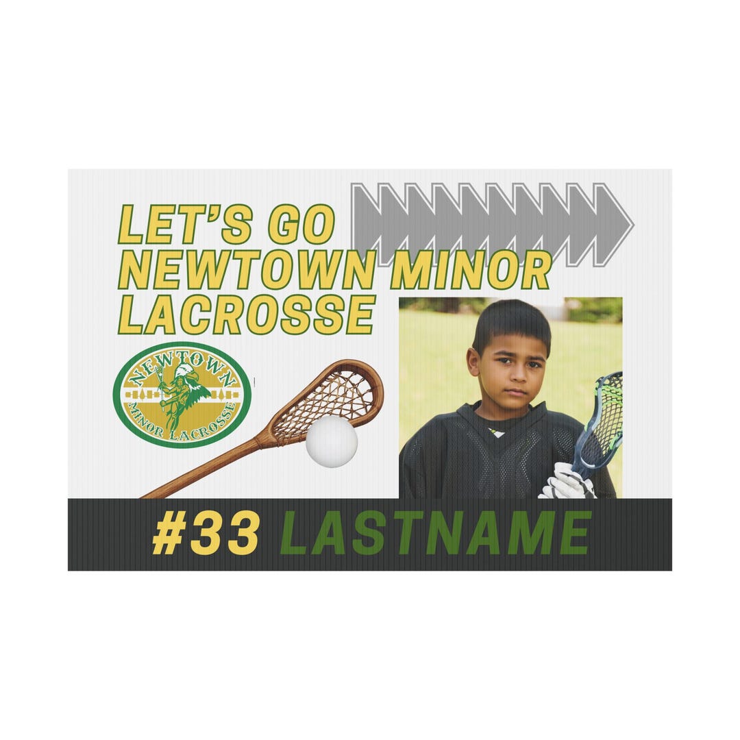 Custom Lacrosse Yard Sign | Perfect for Game Day, Team Spirit Decor ...