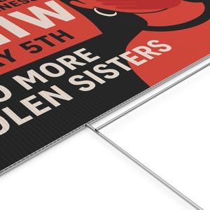 MMIW Awareness Day May 5th Plastic Yard Sign, 3 Sizes, Protect ...