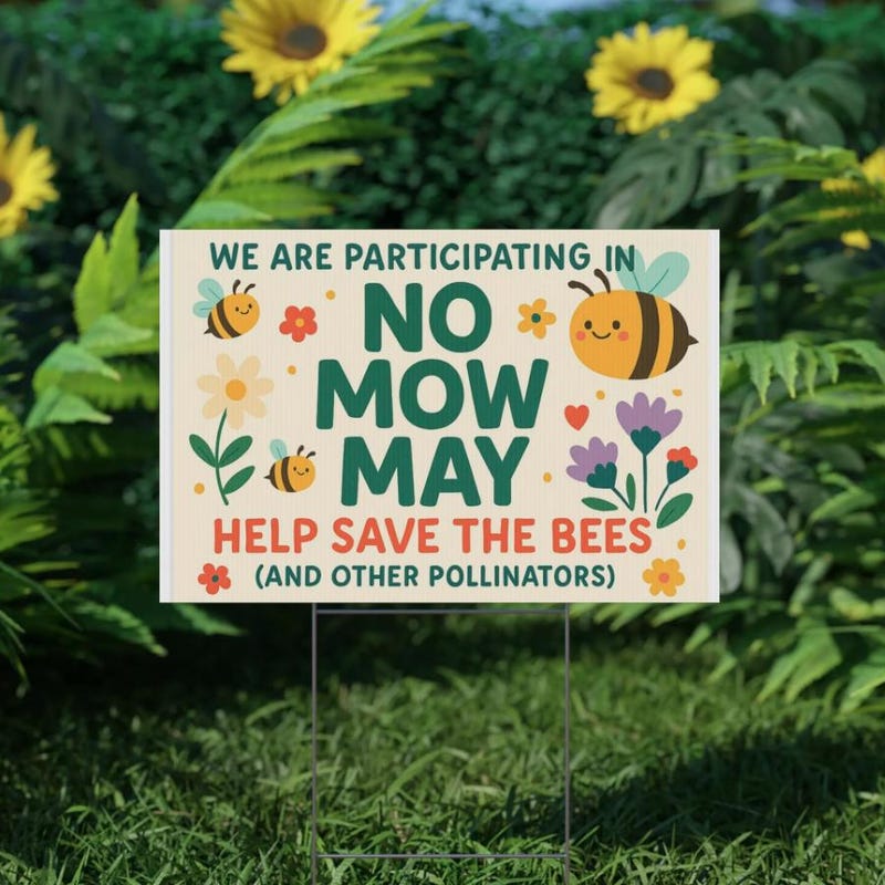 Pollinator Friendly Garden Sign - Etsy