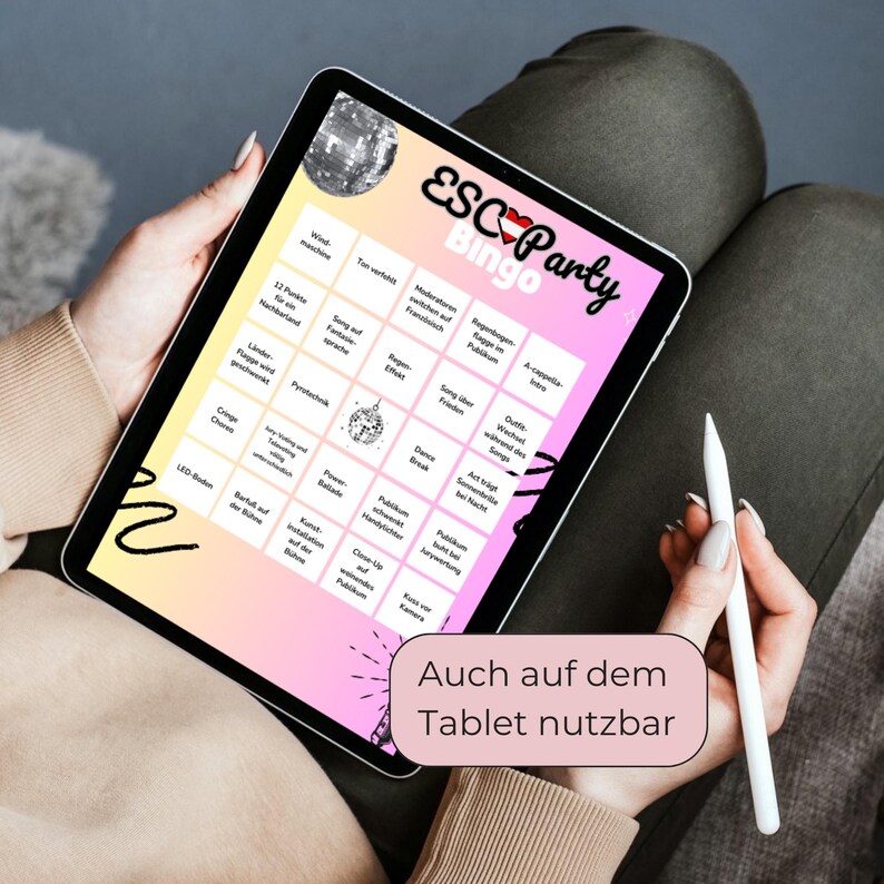 Eurovision 2026 Bingo (german) – for 16 People | Digital PDF Download ...