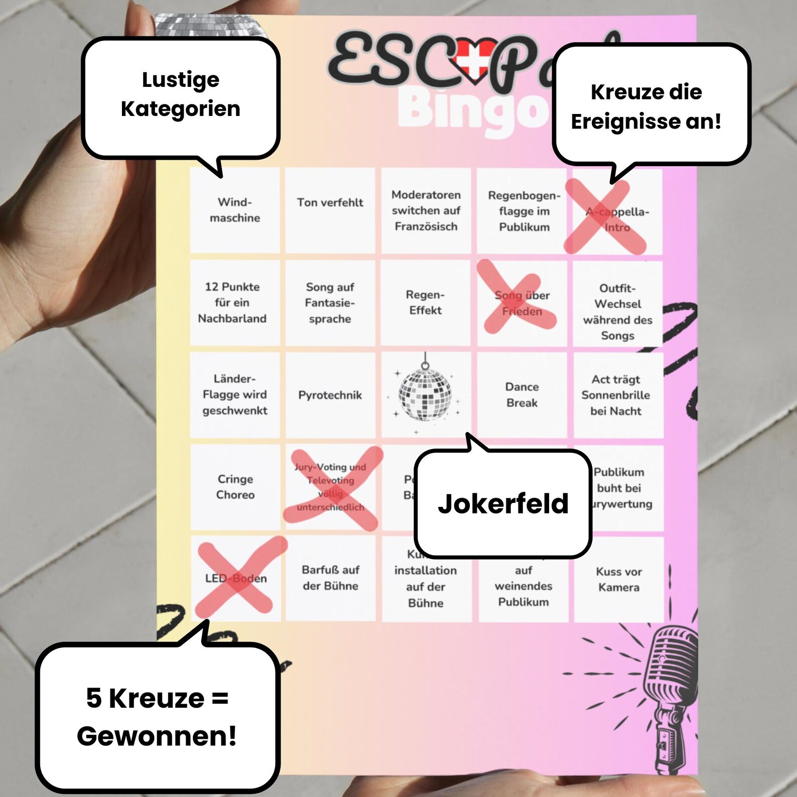 Eurovision 2025 Bingo deutsch – Für 16 Personen | Digitaler PDF ...