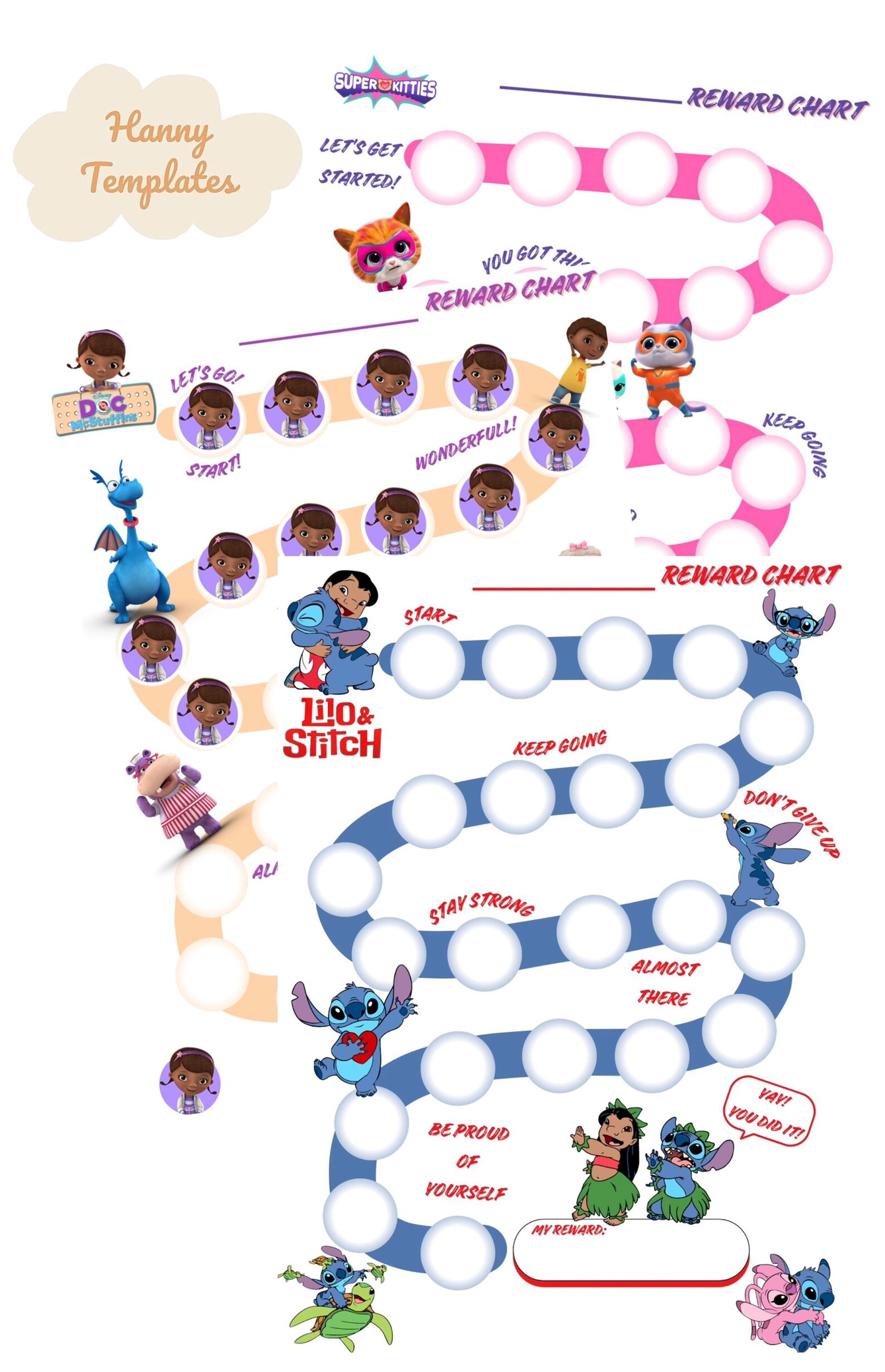 Superkitties Reward Chart | Printable Behavior Chart - Daily Chore ...