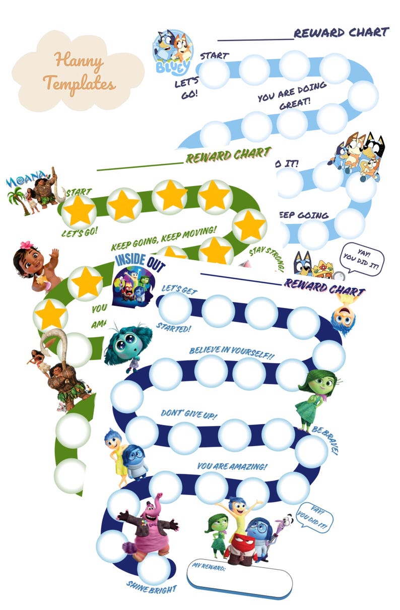 Bluey Reward Chart | Printable Behavior Chart - Daily Chore Chart ...