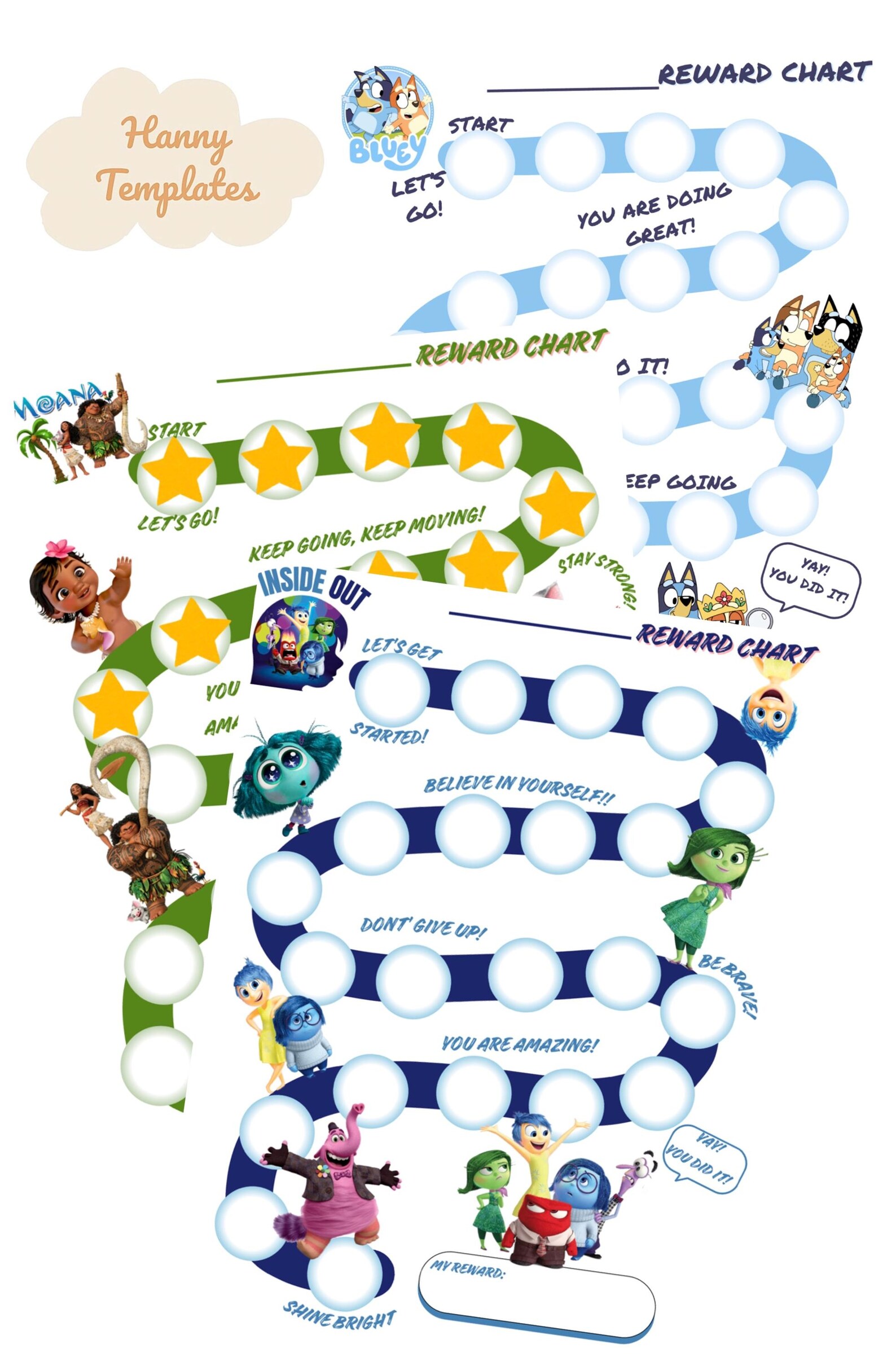 Moana Reward Chart | Printable Behavior Chart - Daily Chore Chart ...