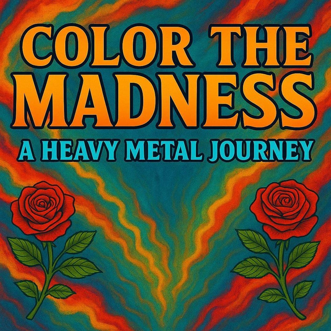 Color the Madness: A Heavy Metal Journey Adult Coloring Book - Etsy