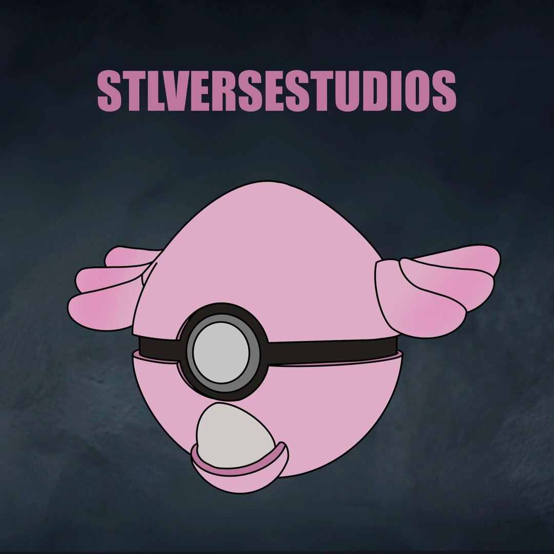 Chansey Pokéball STL File | 3D Printable Pokémon Model | Digital ...