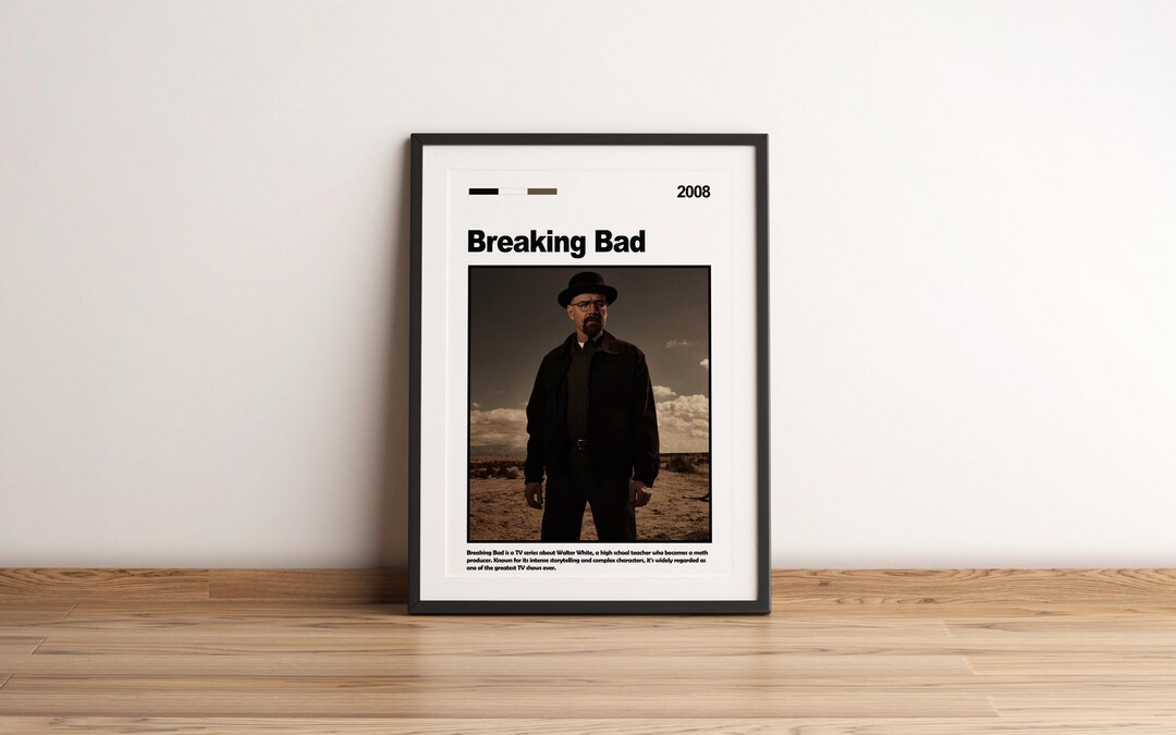 Breaking Bad Poster, Breaking Bad Wall Art , Breaking Bad Series Poster ...